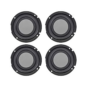 uxcell 4Pcs 2 Inches 57mm Bass Speaker Passive Radiator Auxiliary Rubber Vibration Plate Subwoofer DIY Repair