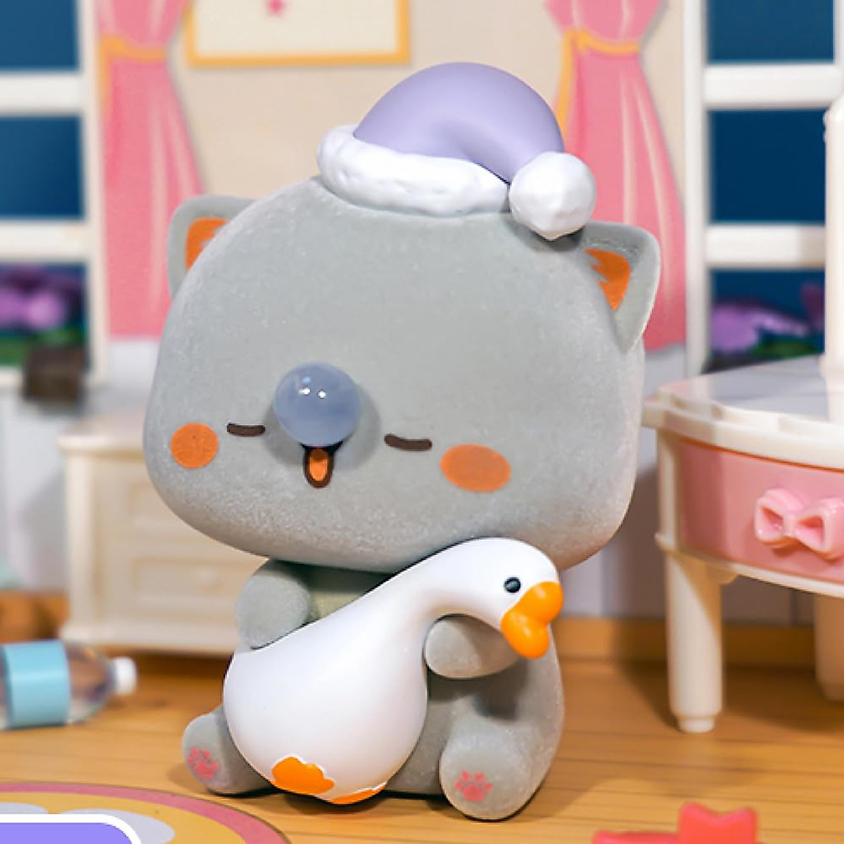 Mitao Cat Series 4 Blind Box Figures Action Random Popular Collection Cute Model Birthday Gift Guess Blind Bag Desktop Ornaments Doll（8 Pack）