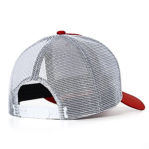 Kansas Red City Hat Gifts Snapback Youth Hat Patrick Red Mahomes Number 15 Embroidered Adjustable Trucker Mesh Hats Men Womens Baseball Cap Gifts