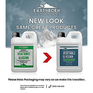 Earthborn Elements Vegetable Glycerin Half Gallon, Pure & Undiluted, No Additives
