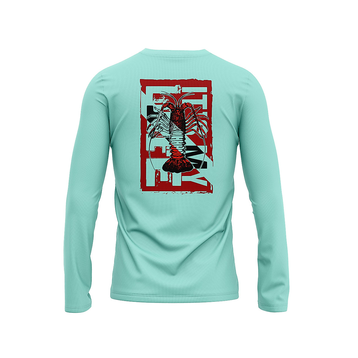 Made in USA Fishing Shirts for Men Long Sleeve Lightweight Dri Fit UPF 40+ Sun Protection Quick Dry Running Hiking Tshirts