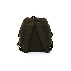 Rothco Brown Vintage Wayfarer Backpack with Leather Accents
