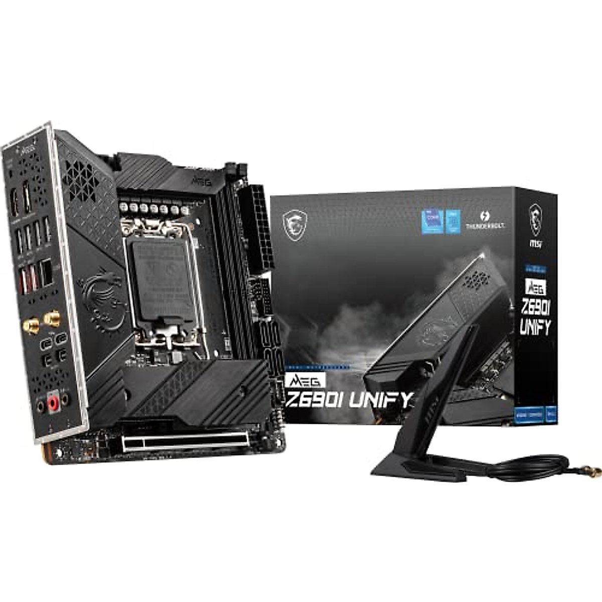 MSI MEG Z690I Unify Gaming Motherboard (Mini ITX, 12th Gen Intel Core, LGA 1700 Socket, DDR5, PCIe 5, 2.5G LAN, M.2 Slots, Wi-Fi 6E)
