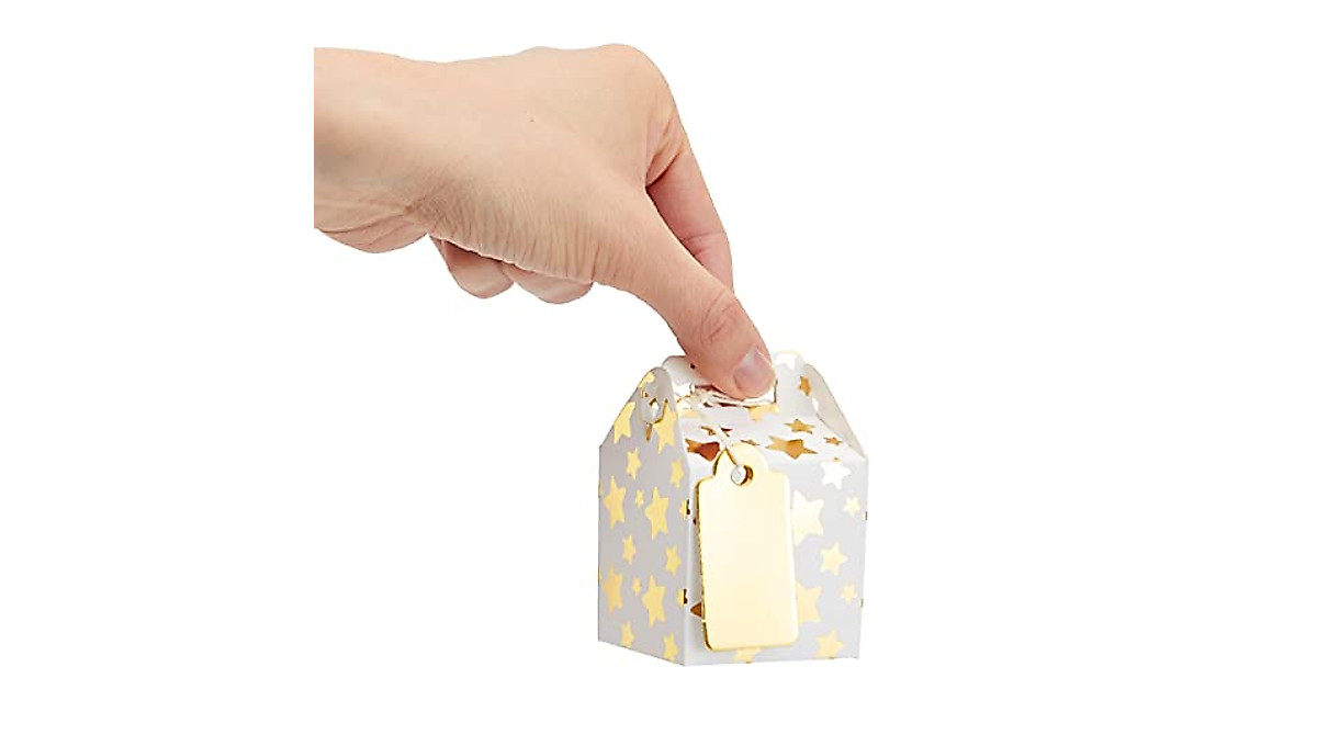 Mini Gold Favor Boxes 36 Pack for Weddings & Celebrations