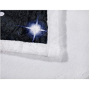 Solar System Throws Blankets for Couch Plush Throw Blankets Soft Cozy Blanket Fleece Throw Blanket Couch Blanket Reversible Bed Throw TV Blanket Comfort Caring Gifts (color1, 50"x60")