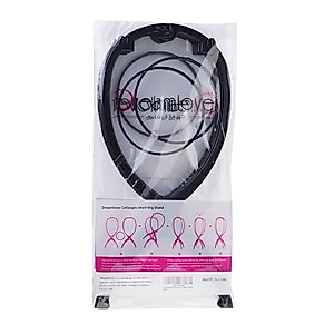 Dreamlover Wig Head Stand for Multiple Wigs, Black, 3 Packs