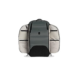 STM Dux 30L Premium Tech Backpack - Carry On Travel Laptop Backpack (Fits 17" Laptops) - Customizable Storage Shelves, Water Resistant & Luggage Passthrough - Grey (stm-111-333Q-03)