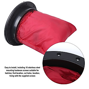 Tbest Kayak Deck Plate Kit 9 inch Hole Diameter Deck Hatch Waterproof Deck Plate Hatch Cover with Storage Bag ABS Plastic Access Cover Fishing Boat Accessory Kayak Hatch kajak lukendeckel