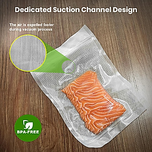 Gasbye Vacuum Sealer Bags, 2 Pack 8"x 20' Rolls Bags, BPA-Free Commercial Grade, Durable Customized Size for Airtight Food Storage, Meal Prep or Sous Vide Cooking