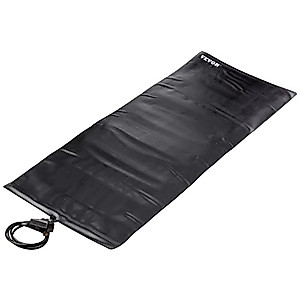 VEVOR, 2ft x 5ft Walkway, 120V Ice, PVC Heated 6ft Power Cord, Slip-Proof, Ideal Winter Outdoor Snow Mat, 2'' per Hour Melting Speed, Black