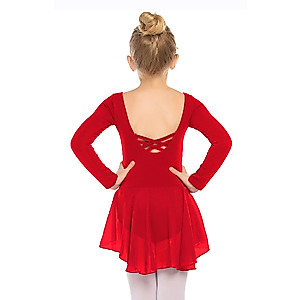 Arshiner Kids Girls Classic Long Sleeve Leotard Dance Ballet Dress