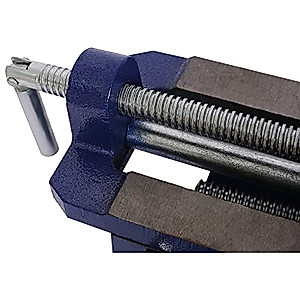 Cross Slide Vise, 4-Inch Drill Press Metal Milling 2 Way X-Y Heavy Benchtop Clamp Machine, for Wood Working, Blue