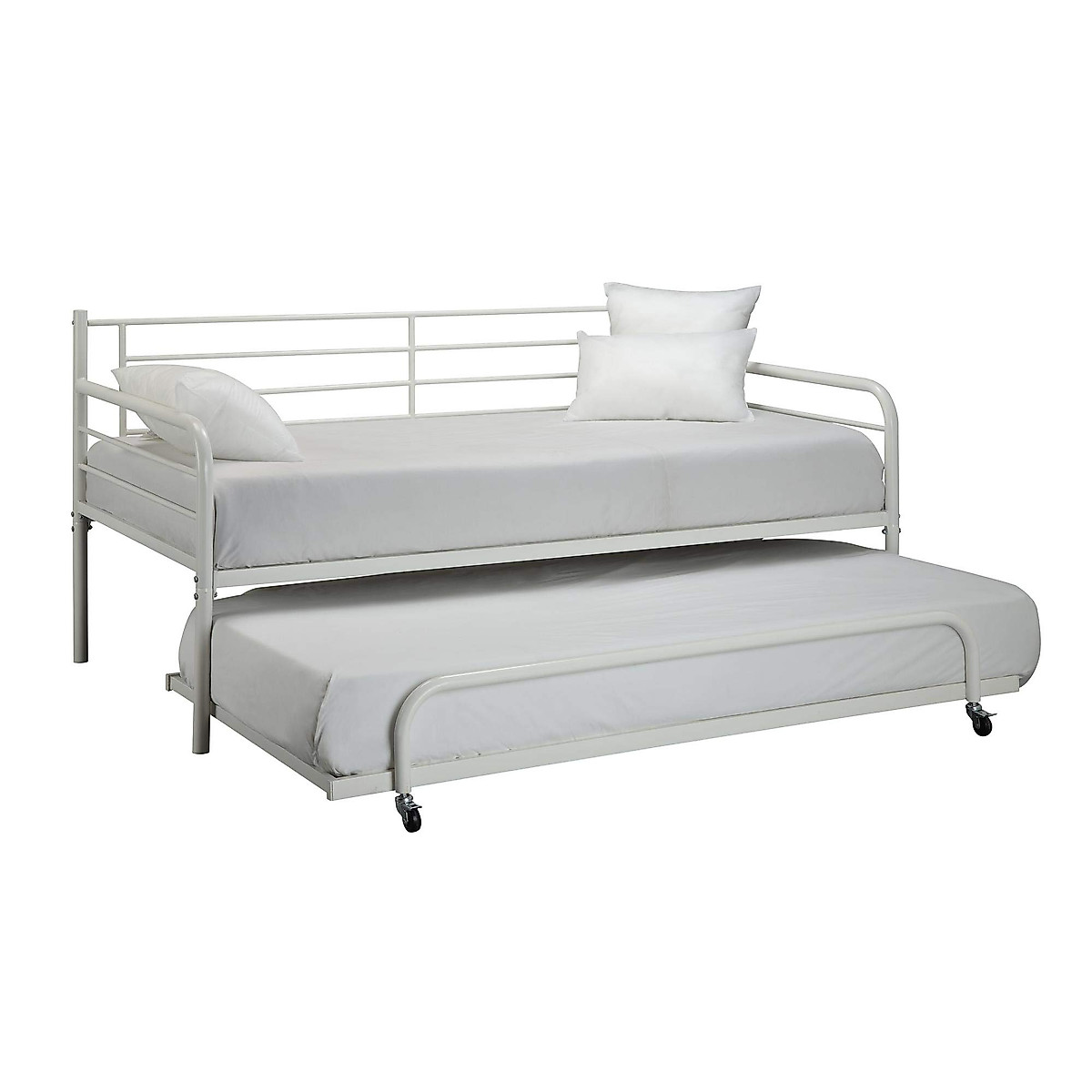 DHP Metal Daybed Frame, Twin Size Furniture, White