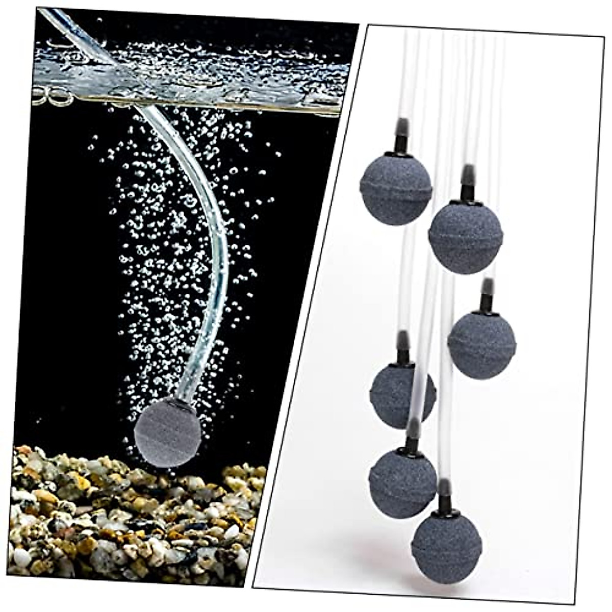 NUSITOU 5pcs Bubble Stone Small Bubbles Hydroponic Systems Hydroponic Air Stone Aquarium Oxygen Aeration Air Fittings Air Bubbling Release Air Stone Oxygen Stone Fish Tank Supplies