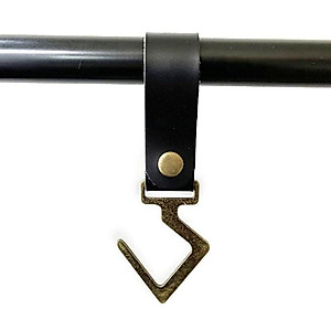 Buer Homie 5 PCS PU Leather Hooks, Multifunctional Leather Hangers, S-Type