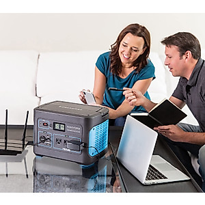 Geneverse 1002Wh (1x2) Solar Generator Bundle: 1X HomePower ONE Portable Power Station (3X 1000W AC Outlets) + 2X 100W Solar Panels. Quiet, Indoor-Safe Backup Battery Power Generator WAREHOUSE DIRECT