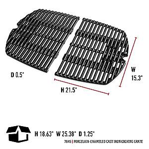 Weber 7645 Porcelain-Enameled Cast Iron Cooking Grate