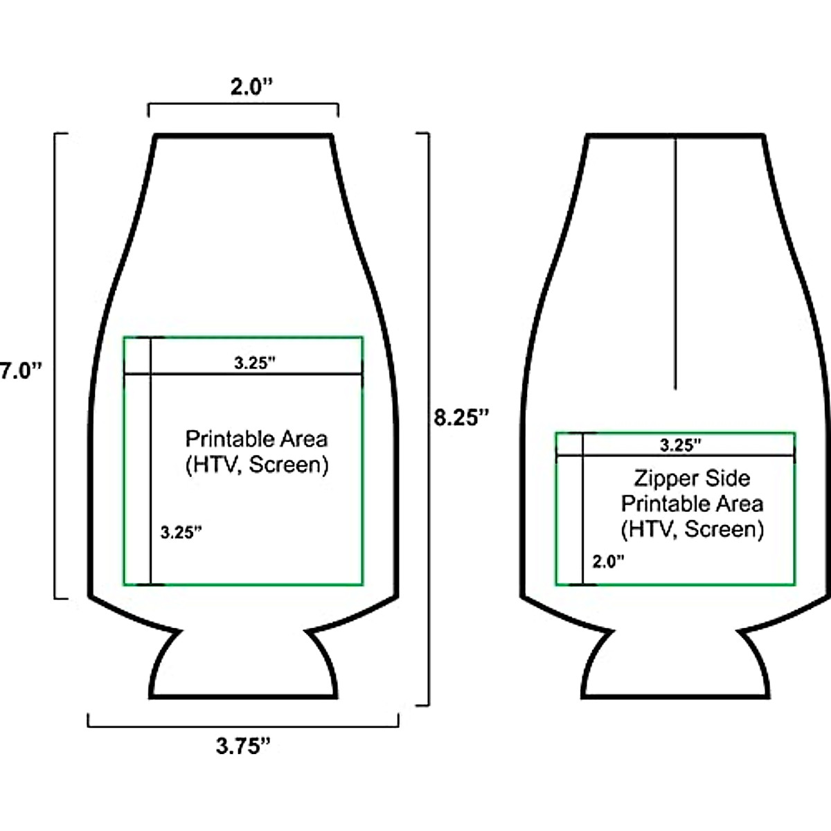 Blank Foam Beer Bottle Coolie (4 Pack, Red)