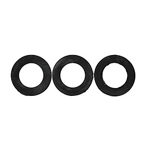 DANCO Leak-Preventing Showerhead Gasket, Black, 3/8-Inch x 3/4-Inch, 3-Pack (80925)