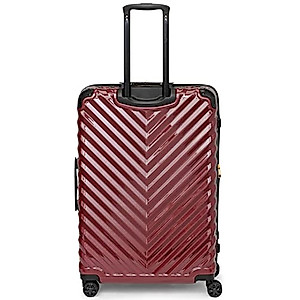 Karl Lagerfeld Paris Women's Suitcase Spinner Wheels Hardside, Burgundy, One Size