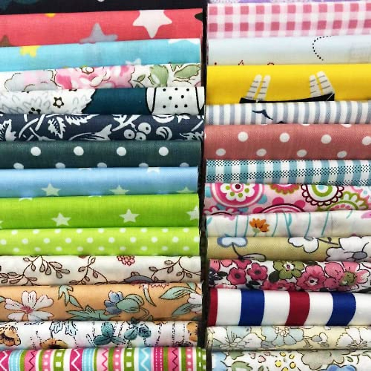 120pcs Fat Quarters Fabric Bundles,Scrap Quilts Sewing Fabric Squares,Araniozb Cotton Fabric for Sewing,Quilting Fabric Supplies,Pre-Cut Quilt Squares 6" x 6"(15cm x 15cm,60 Patterns)