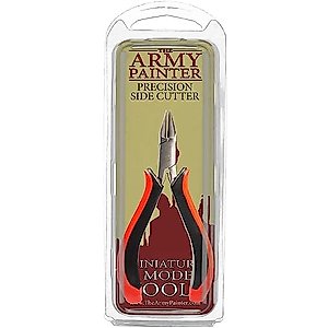 The Army Painter Stainless Steel Precision Side Cutters, Diagonal Flush Cutter with Safety Grip Handle, Nippers Wire Cutter - Flush Cutting Wire Cutters for Crafts, Metal & Plastic Resin Miniatures