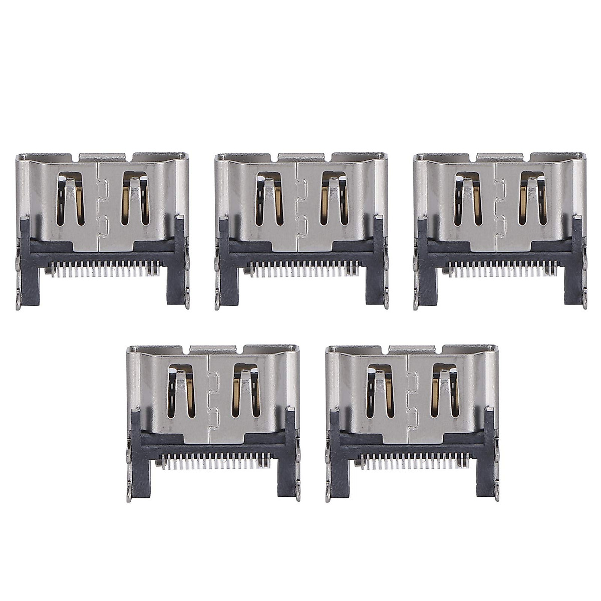 5Pcs Game Console Socket, HDMI Socket Port Interface Connector Replacement Parts for PS4 Slim/PRO, Accurate and Precise