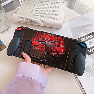 for Nintendo Switch Skin Cute Kawaii Cartoon Character Design Sticker TPU Soft Cases, Funny Fun Fashion Cool Switch Game Skins for Girls Boys Kids, Spiderman