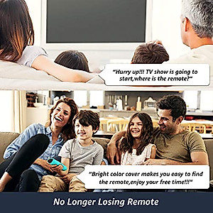 2 Pack Silicone Remote Cover Case for TVstick Lite 2020, Anti-Slip, Lightweight, Anti-Slip, Shockproof Protective Case(Rose Red & Sky Blue)