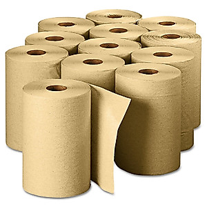 Georgia Pacific Professional 26401 Nonperforated Paper Towel Rolls, 7 7/8 x 350ft, Brown (Case of 12 Rolls)