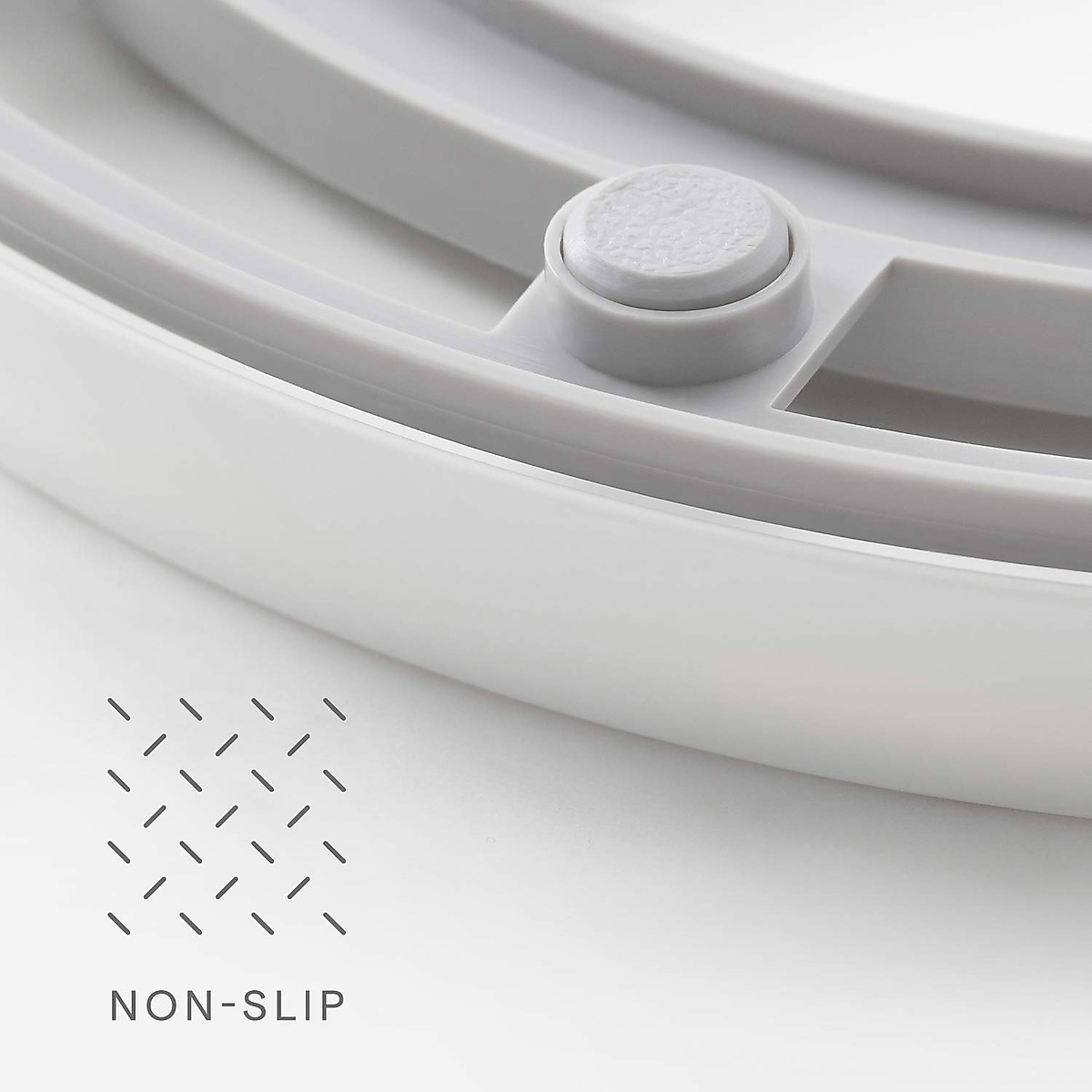 YouCopia Crazy Susan Cabinet Turntable Organizer with Backstop, 11-inches