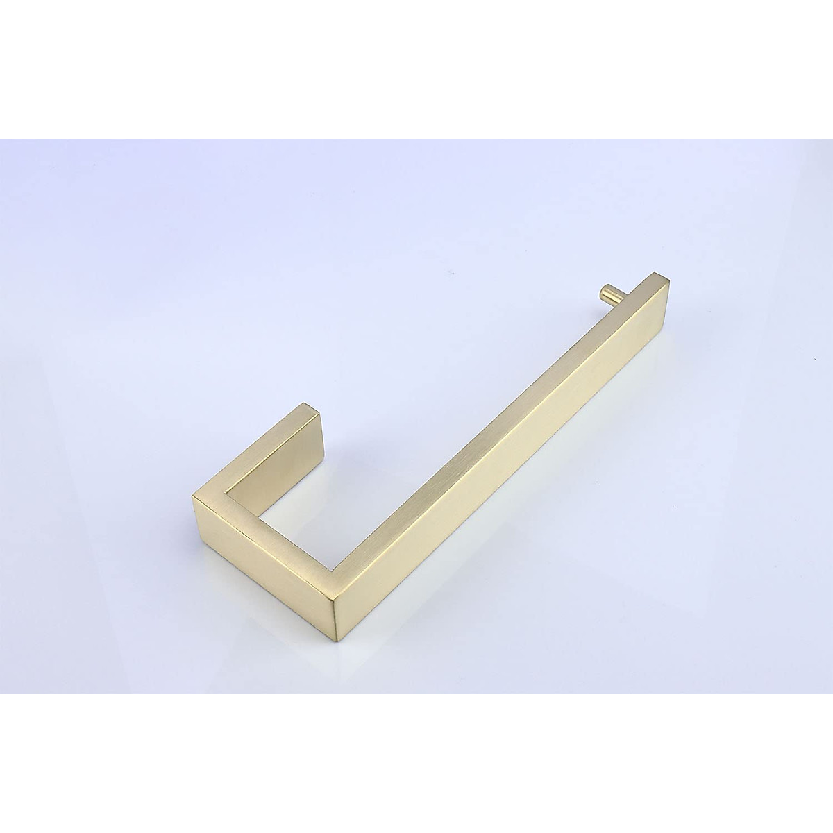 TocTen Hand Towel Holder/Towel Ring - Thicken SUS304 Stainless Steel Bathroom Hand Towel Hanger, 9 Inch Heavy Duty Wall Mounted Towel Rack, Square Hand Towel Bar for Bathroom Hardware (Gold, 9 in)