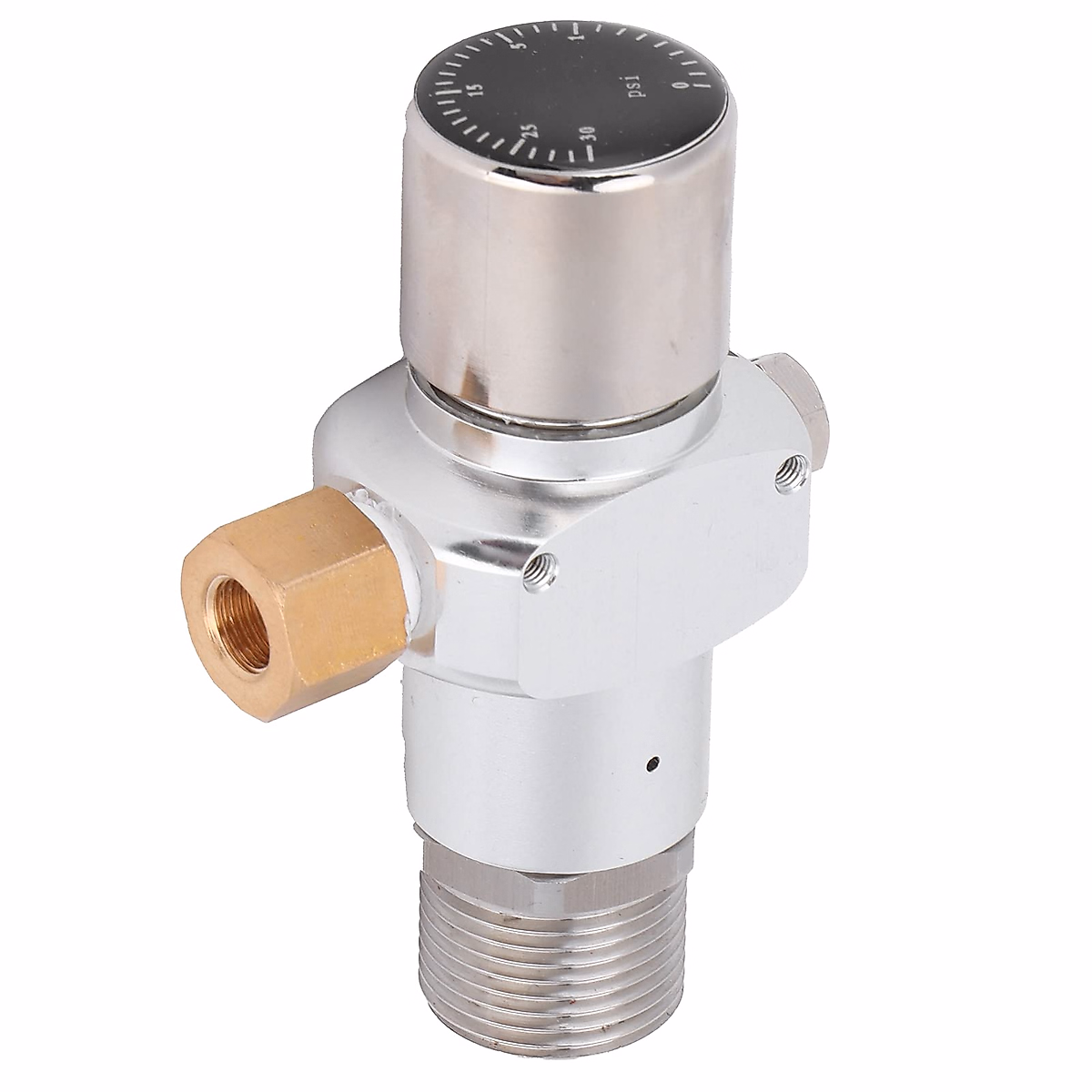 Coffee Nitrogen Charger Beer N2 Gas Regulator Mini with Gas Ball Lock Aluminum Alloy N2 Regulator 0‑30PSI PSI Tanks Pressure For Coffee Cocktail Refill