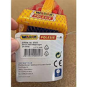 Wader Basics Tow Truck Toy For Kids with Noise-Canceling Rubber Tires & with Working Winch