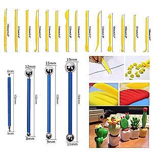 Yayatty 299 PCS Polymer Clay Cutters Set, 18 Shapes Clay Earring Cutters with Earrings Accessories, Clay Pattern Cutting Molds, Plastic Clay Cutters for Polymer Clay Jewelry Making