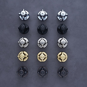 SENTO Bathtub and Shower 3 Handle Tub Trim Set For Central Brass Faucets Bathtub Shower, 10L-11H, 10L-11C, 10L-13D, Easy Installation, Heavy Duty Metal, Matte Black