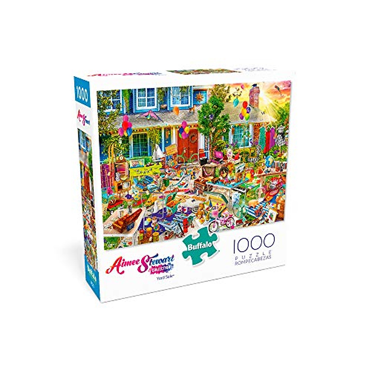 Buffalo Games - Aimee Stewart - Yard Sale - 1000 Piece Jigsaw Puzzle, Multi