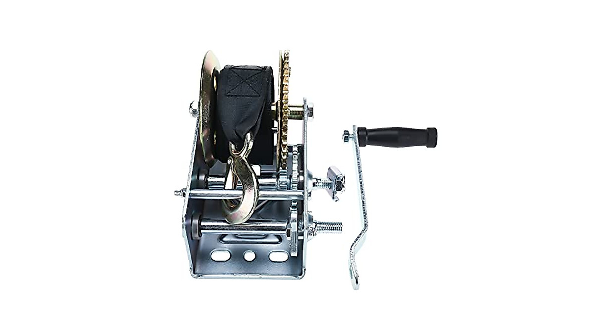 8MILELAKE Heavy Duty 2500lbs Winch for Trailer & Boat