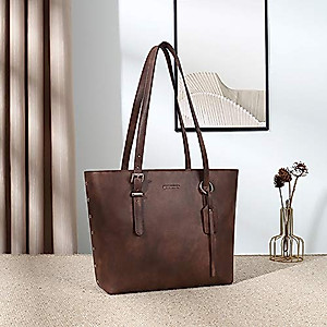 WESTBRONCO Purses For Women Vegan Leather Purses and Handbags Large Ladies Tote Shoulder Bag