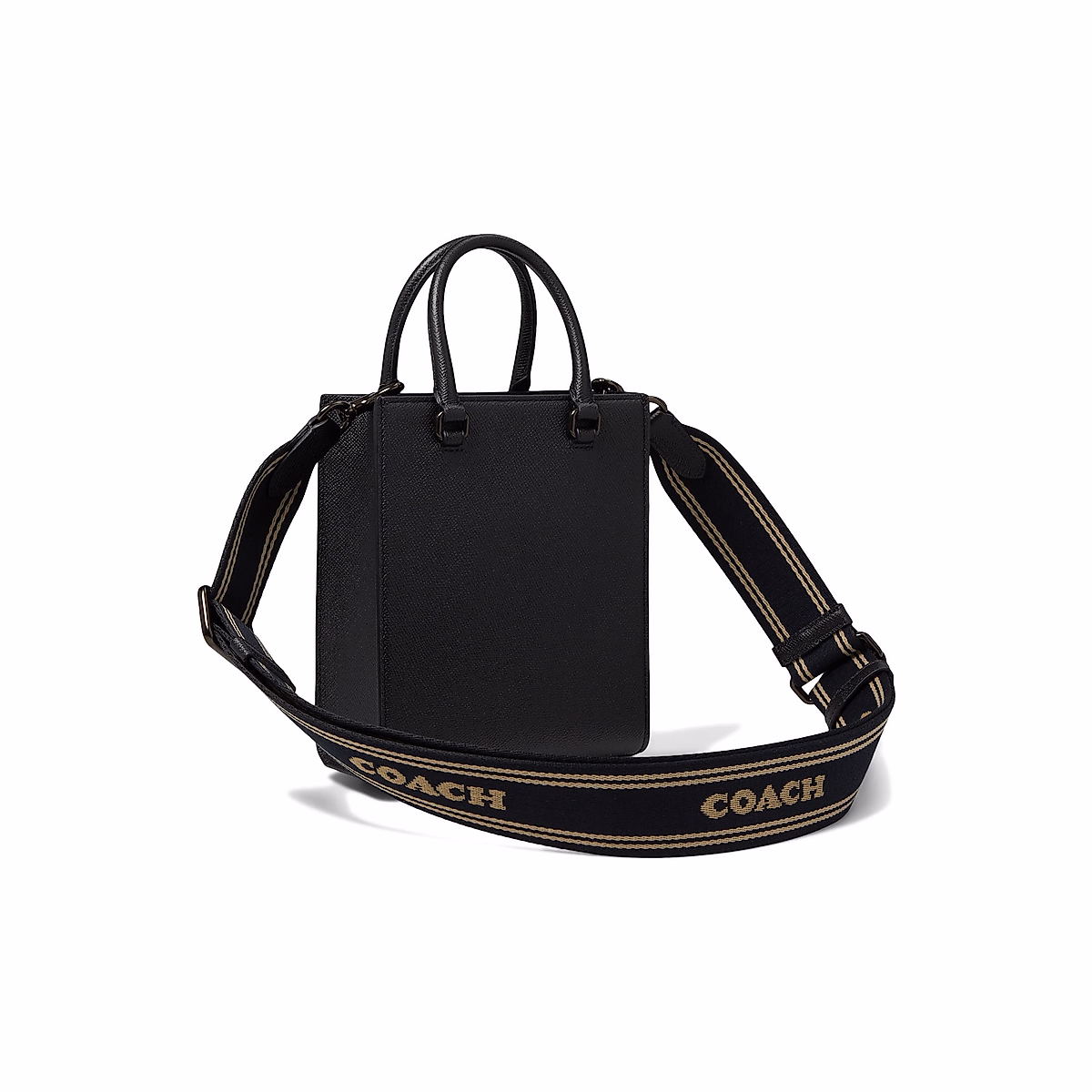 COACH Mens Tote 16 in Cross Grain Leather, Black