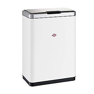 Wesco I.Master Double Rubbish bin, BxHxT 45x65,5x27cm/mit Infrarot-Sensor/2 Kunststof, Matte White