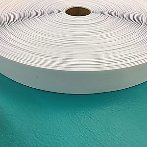 White 2" Wide 20' Length Chair Vinyl Strap Strapping for Patio Lawn Garden Outdoor Furniture Matte Finish Color …