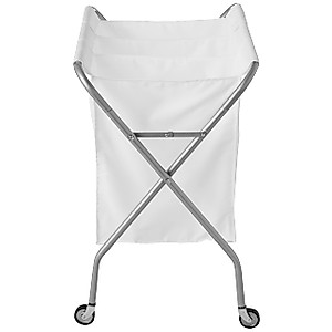 Whitmor 3 Section Laundry Sorter - Collapsible with Heavy Duty Wheels
