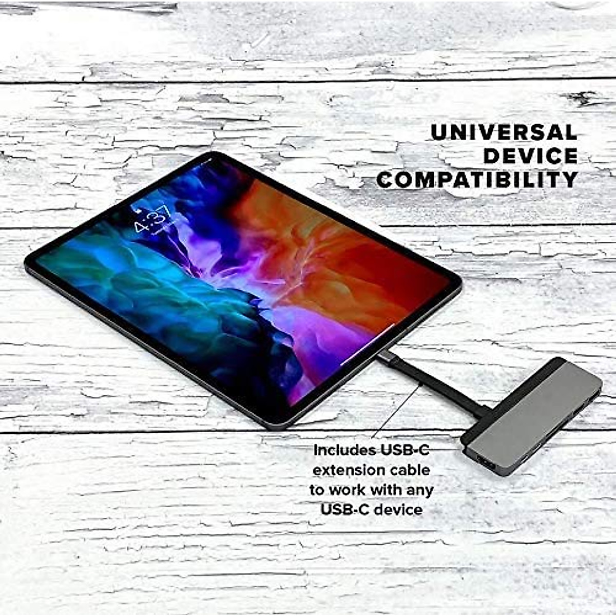 Hyper - New HyperDrive Duo 7-in-2 Hub - USB-C for MacBook Pro/Air - HDMI 4K60Hz HDR, USB-C 40Gbps 100W PD, USB-C 5Gbps 60W PD, MicroSD/SD 3.0 UHS-I 104MB/s, 2 x USB-A 5Gbps - Space Gray