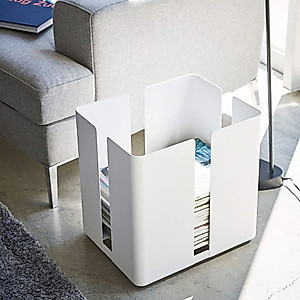 Yamazaki 6472 News Rack, Black, Approx. W 13.8 x D 10.8 x H 13.8 inches (35 x 27.5 x 35 cm), Tower