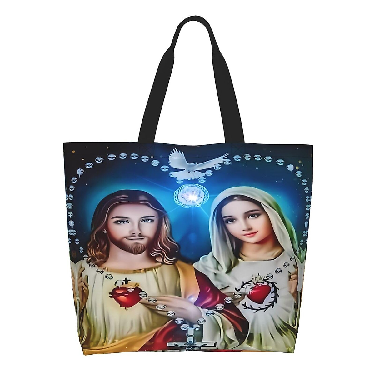 Our Lady of Guadalupe Virgin Mary tote bag shopping bag shoulder bag shoulder bag shopping, work, groceries, gym