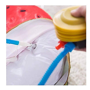 seemehappy Portable Plush Fruit Inflatable Chairs Seat Folding Stool for Adults, Teens and Kids, Perfect for Indoor and Outdoor Use with Inflator,Tree Stump