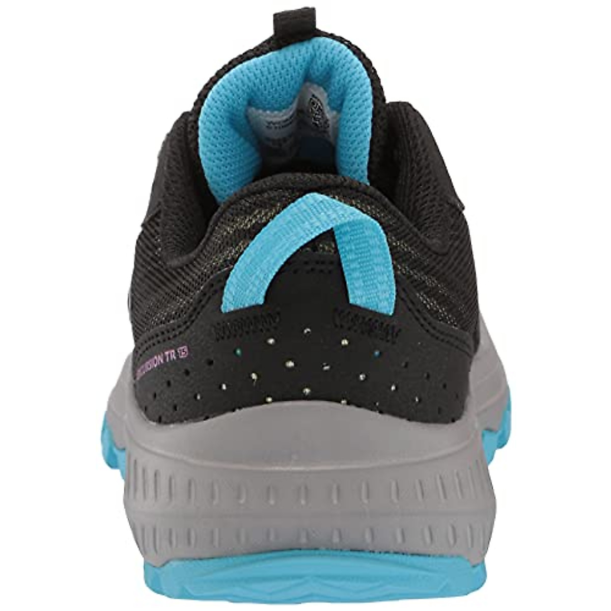 Saucony Women's Excursion TR15 Trail Running Shoe, Black/raz/Lime, 10