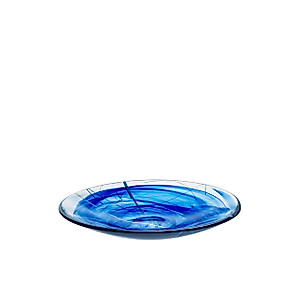 Kosta Boda Contrast Platter, Blue , Large
