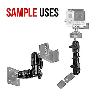 Tackform 3.5" Aluminum Arm with Dual articulating 20mm Ball Sockets. Thumbscrews for Quick Adjustment Enduro Series